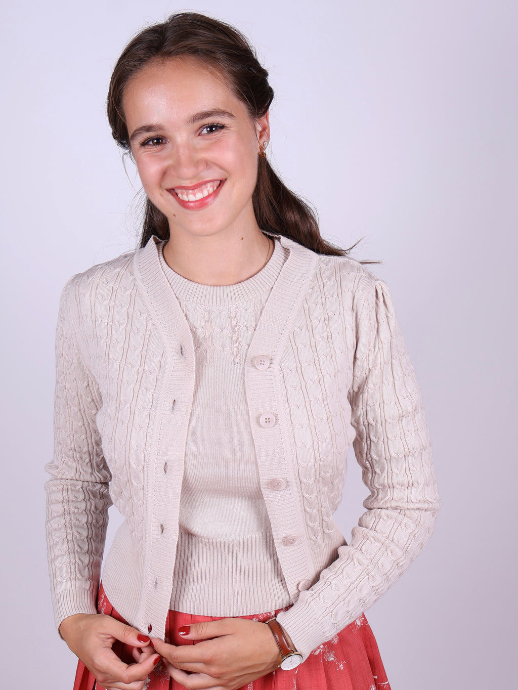 1940s style Cardigan - Cream - Joanne – memery